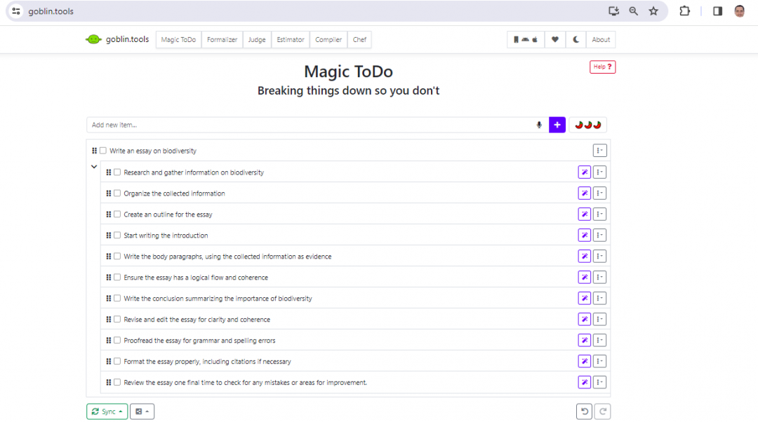 Day 14 - Appvent23 -Goblin.tools - Global EdTech
